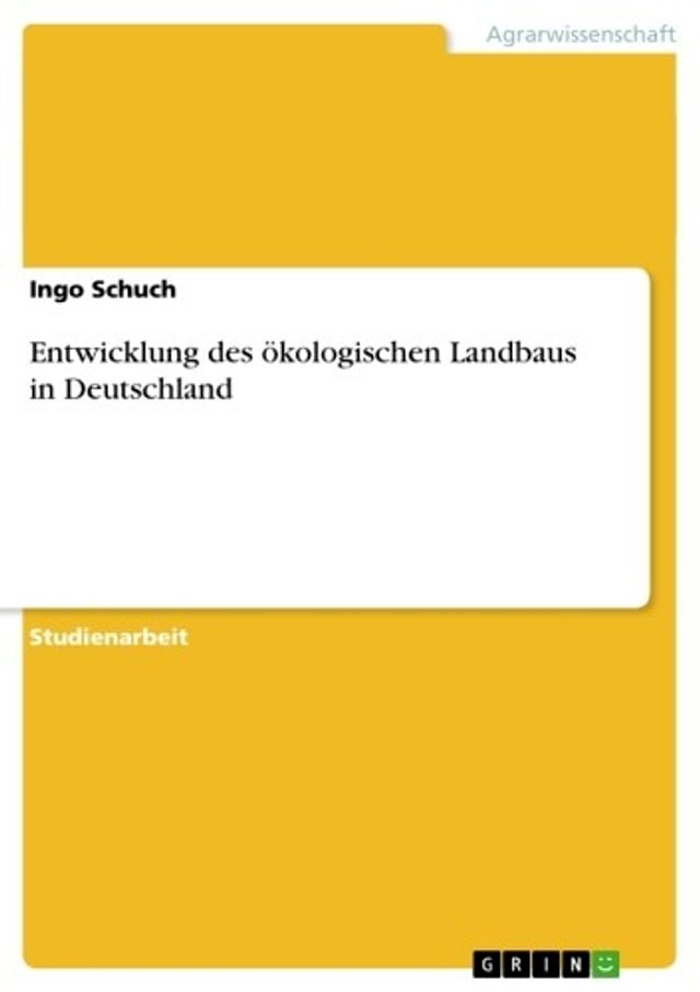 Entwicklung des ökologischen Landbaus in Deutschland - PChome 24h書店