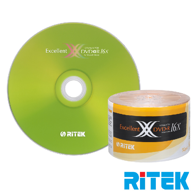 RITEK錸德 16X DVD+R 4.7GB X版/50片裸裝 - PChome 24h購物
