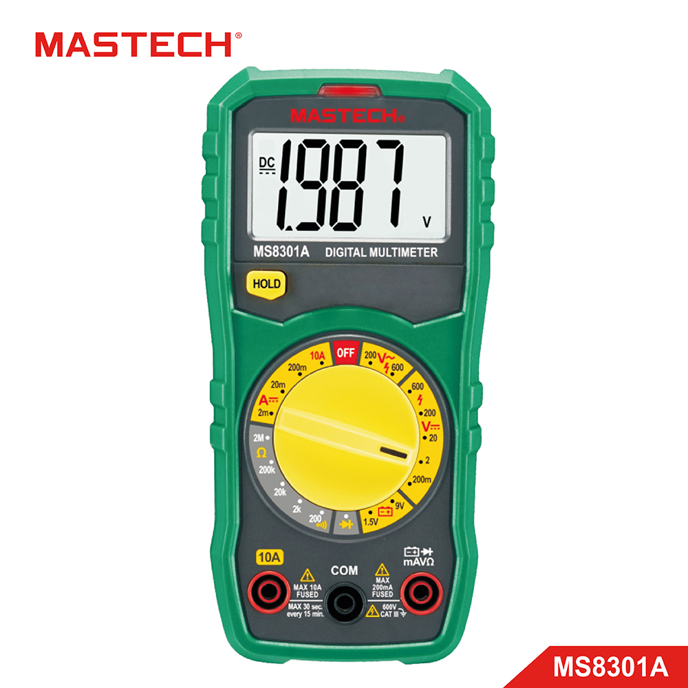 MASTECH 邁世 MS8301A 數字萬用表 手動量程 電壓電流電阻測試 - PChome 24h購物