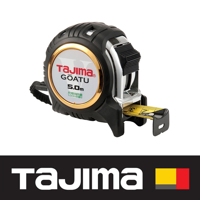 日本 田島Tajima 剛厚包膠捲尺 5米 x 25mm/台尺 GAGL2550S - PChome 24h購物