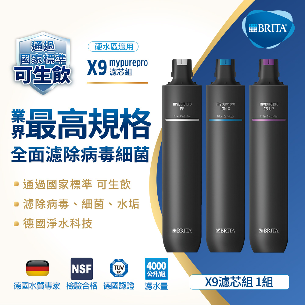 德國BRITA mypure pro X9 濾芯組 - PChome 24h購物