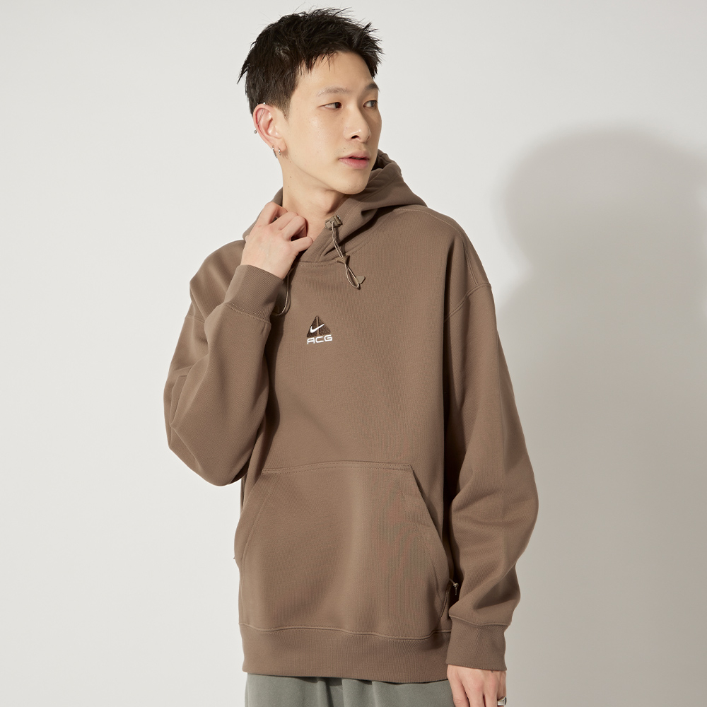 Nike As U Acg Tf Tuff Flc Po Hoodie 男 咖啡 刷毛 帽T 長袖 DH3088-040 - PChome 24h購物