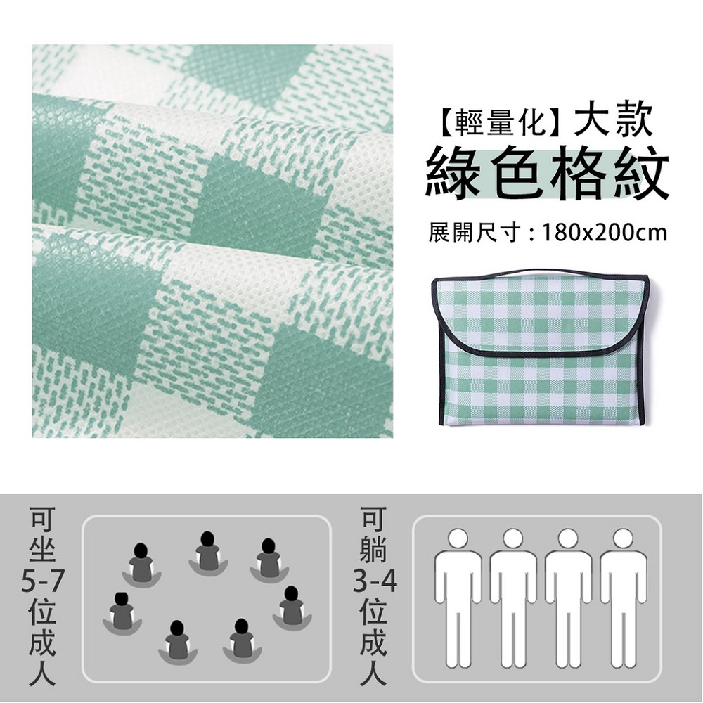 【大款野餐墊 180*200CM】野餐墊 遊戲墊 防水野餐墊加厚 沙灘墊 前庭防潮防潑水地墊露營帳篷 - PChome 24h購物