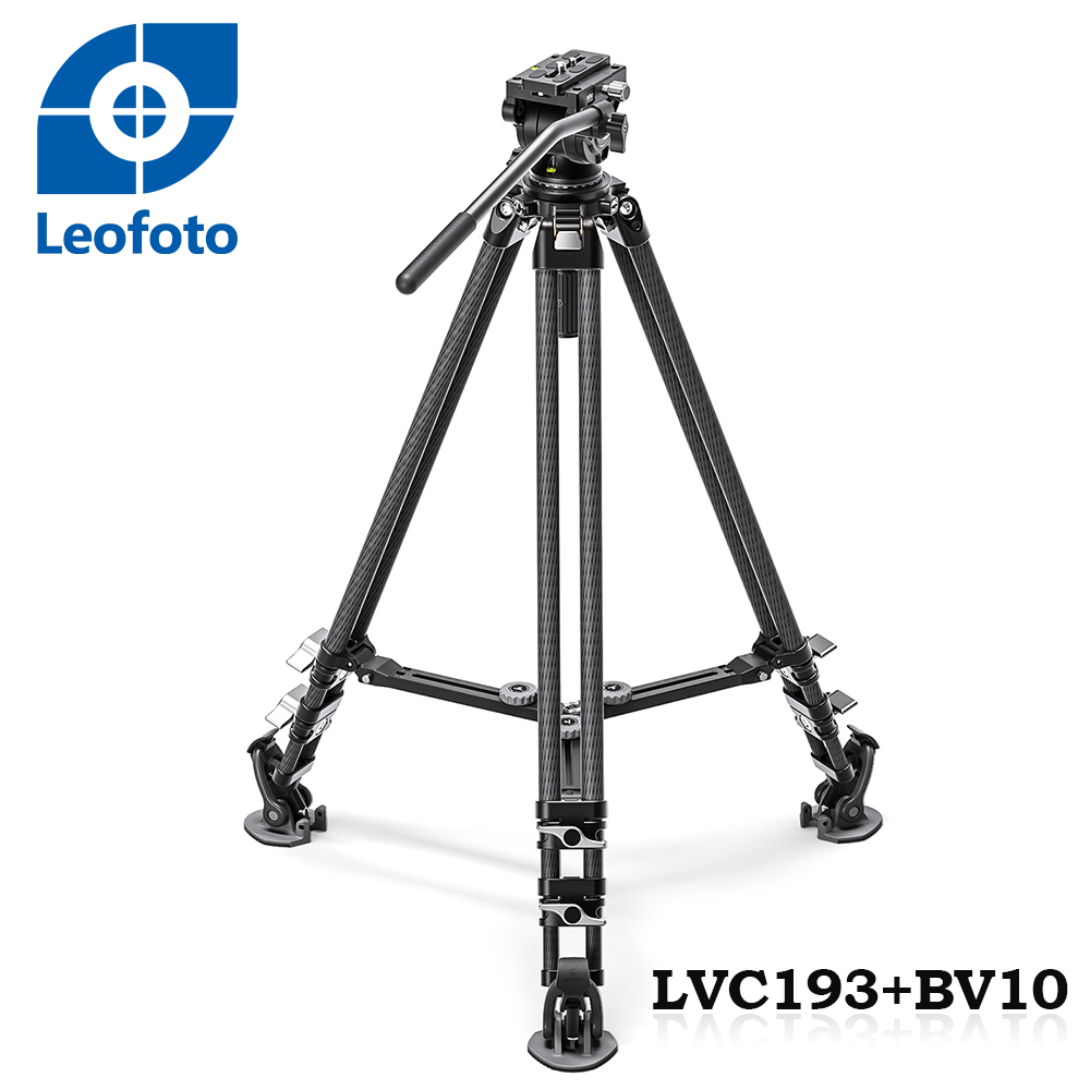 Leofoto徠圖 LVC193C+BV10碳纖維3節三腳架含油壓雲台 - PChome 24h購物