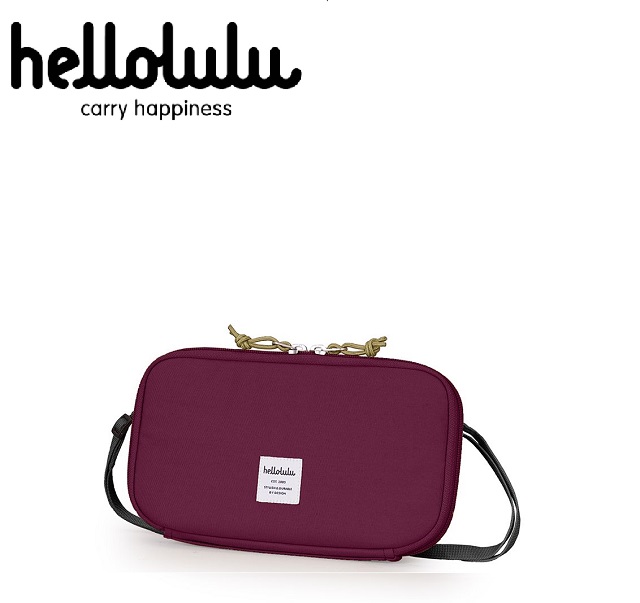 Hellolulu Shannon收納側背包-酒紅 - PChome 24h購物