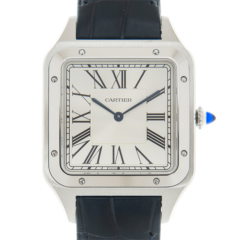 CARTIER 卡地亞 SANTOS-DUMONT(WSSA0032)海軍藍超大型手動上鍊款x46.6mmx33.9mm - PChome 24h購物