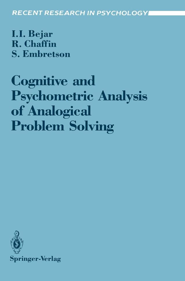 Cognitive and Psychometric Analysis of Analogical Problem Solving - PChome 24h書店