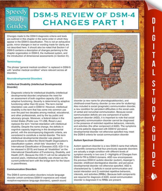 DSM-5 Review of DSM-4 Changes Part I (Speedy Study Guides) - PChome 24h書店