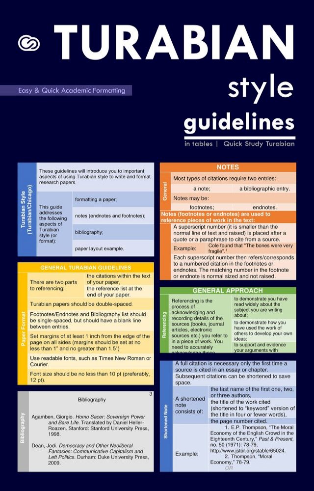 Turabian Style Guidelines in Tables (Quick Study Turabian) - PChome 24h書店