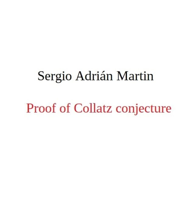 Proof of Collatz conjecture - PChome 24h書店