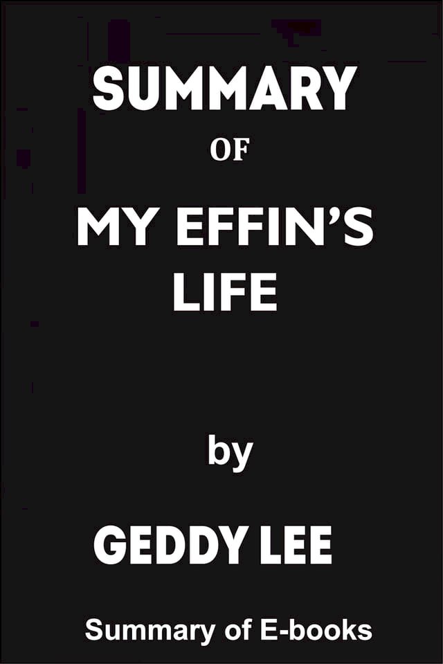 My Effin’ Life by Geddy Lee - PChome 24h書店