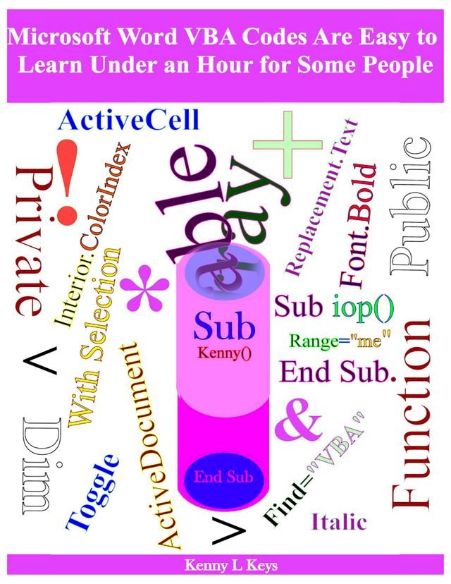 Microsoft Word VBA Codes Are Easy to Learn Under an Hour for Some ...