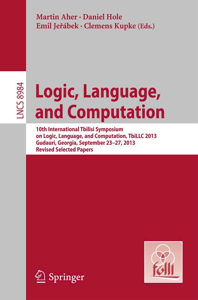 Logic, Language, and Computation - PChome 24h書店