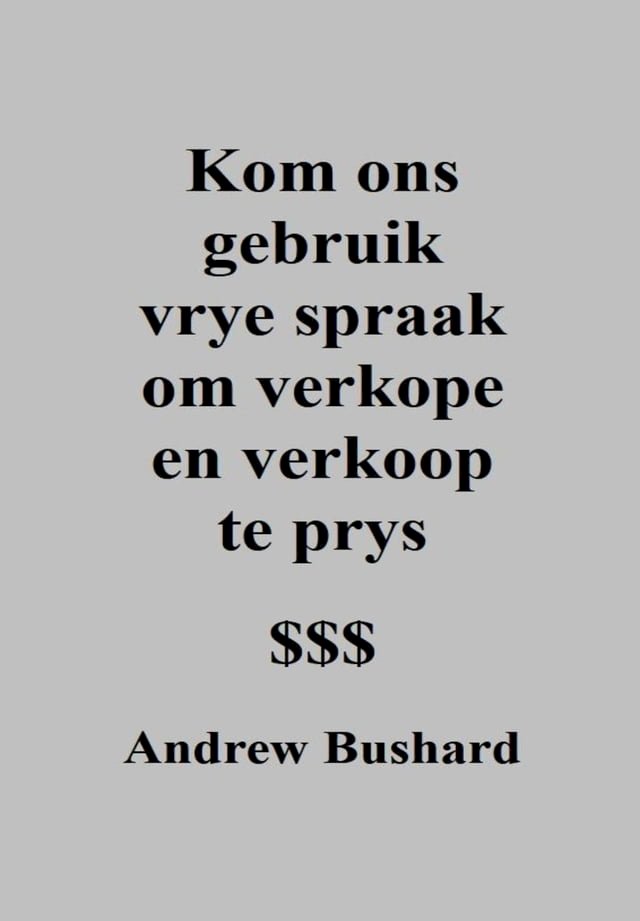 Kom ons gebruik vrye spraak om verkope en verkoop te prys - PChome 24h書店