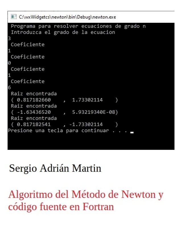 Algoritmo del método de Newton y código fuente en Fortran - PChome 24h書店