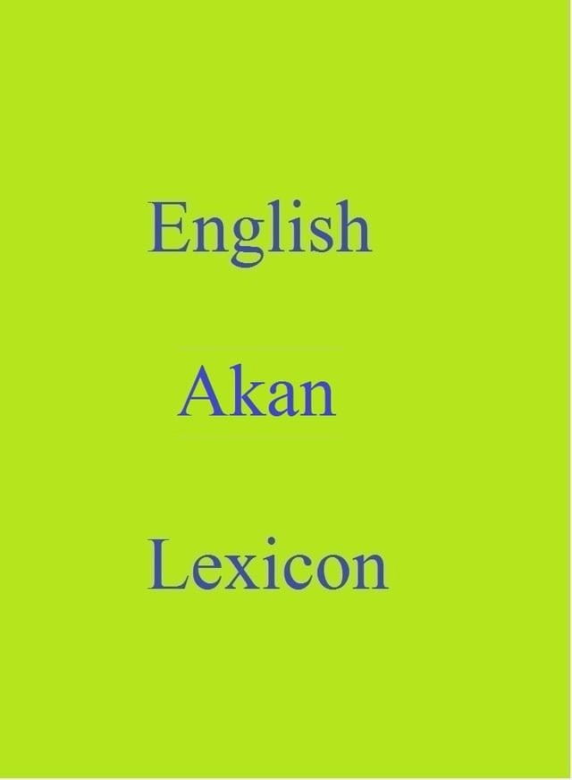 English Akan Lexicon - PChome 24h書店