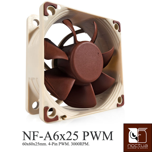 Noctua NF-A6x25 PWM SSO2 磁穩軸承AAO防震靜音扇 - PChome 24h購物