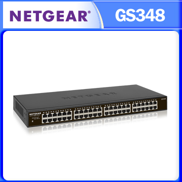Netgear GS348 - 48埠 1000M GIGA Ethernet Switch 高速交換式集線器 - PChome 24h購物