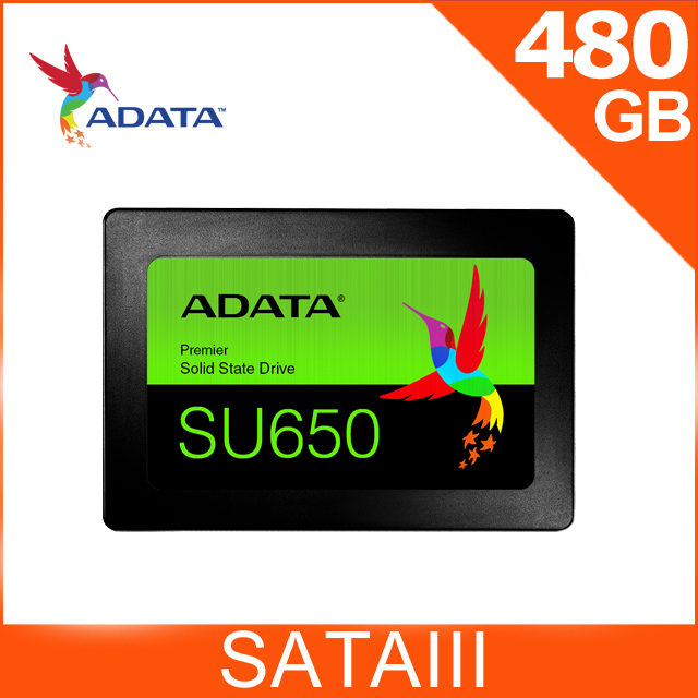 ADATA威剛 Ultimate SU650 480G SSD 2.5吋固態硬碟 - PChome 24h購物