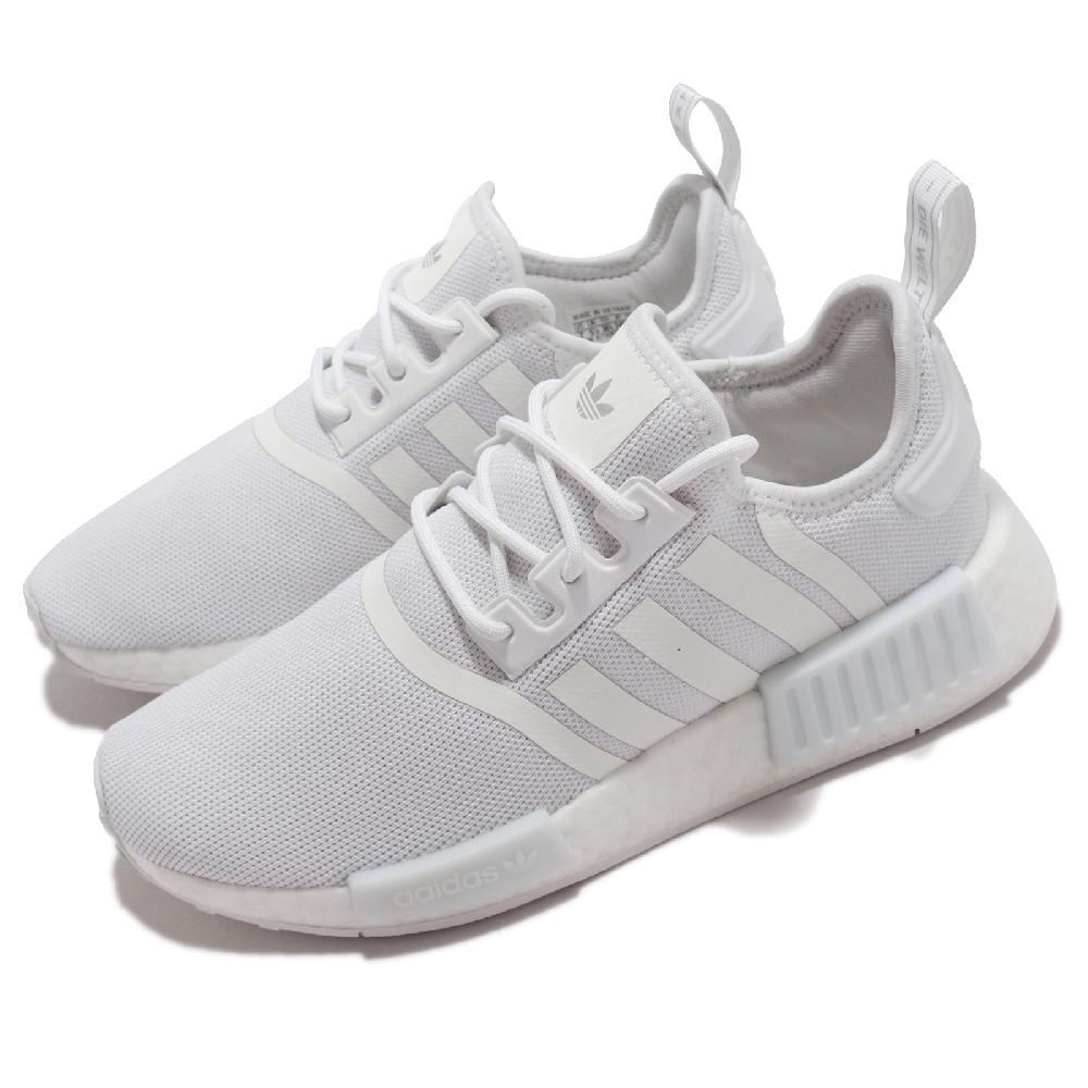 adidas 休閒鞋 NMD_R1 Primeblue 女鞋 白 全白 愛迪達 襪套 緩震 運動鞋 GX8313 - PChome 24h購物