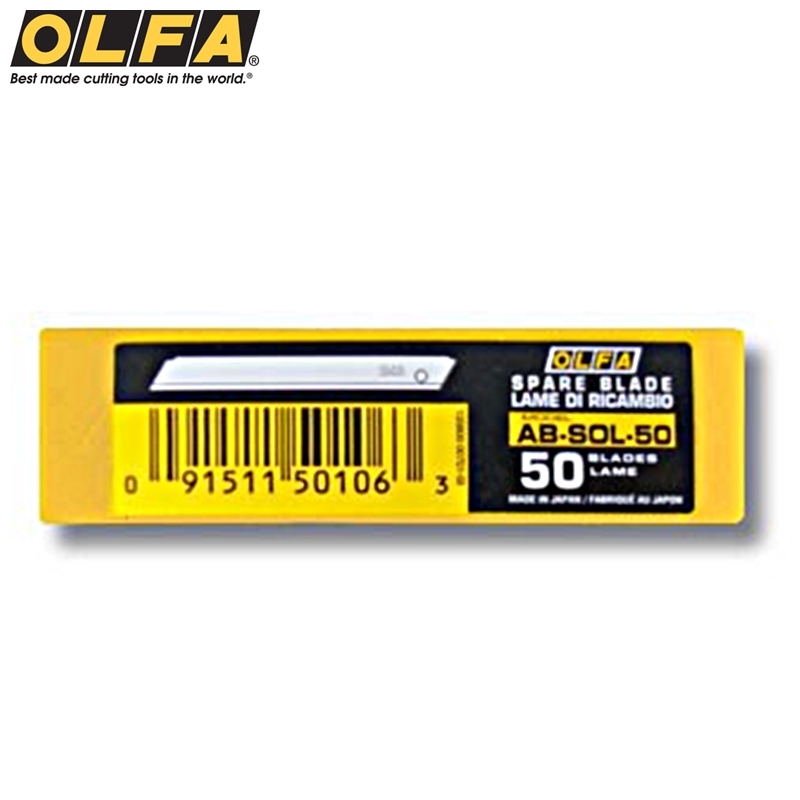 日本OLFA無折痕刀片AB-SOL-50美工刀片(50片裝) - PChome 24h購物